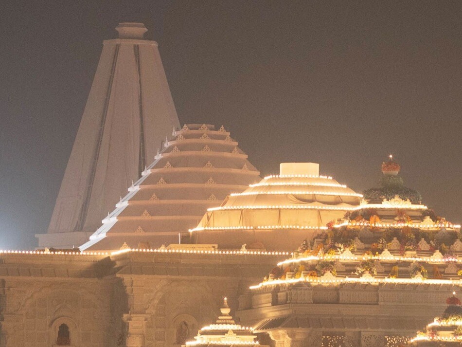 First Darshan Of Ayodhya's Ram Temple From Space