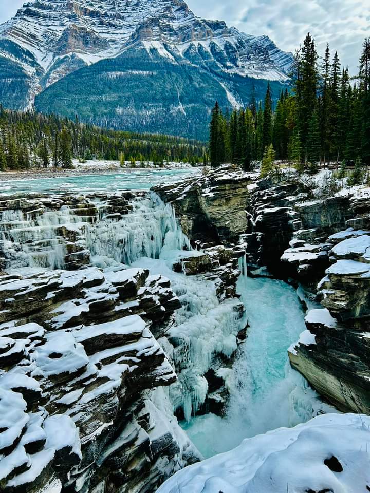 Athabasca Falls Frozen
