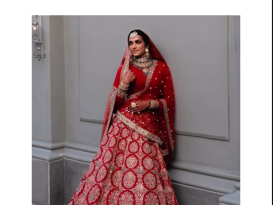 From Her Traditional Manish Malhotra Saree To Her Sabyasachi Lehenga, PV Sindhu's 7 Stylish ...