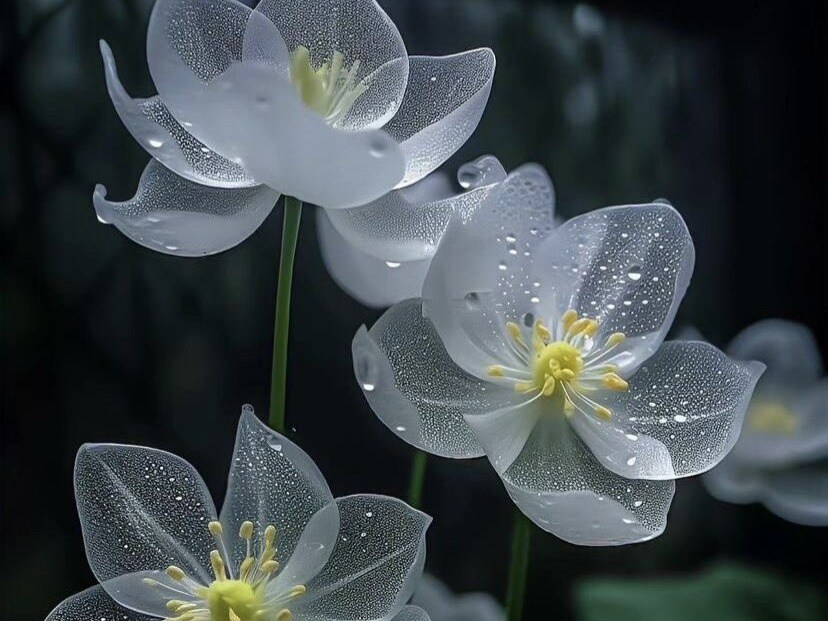 The Flower That Turns Transparent In Rain