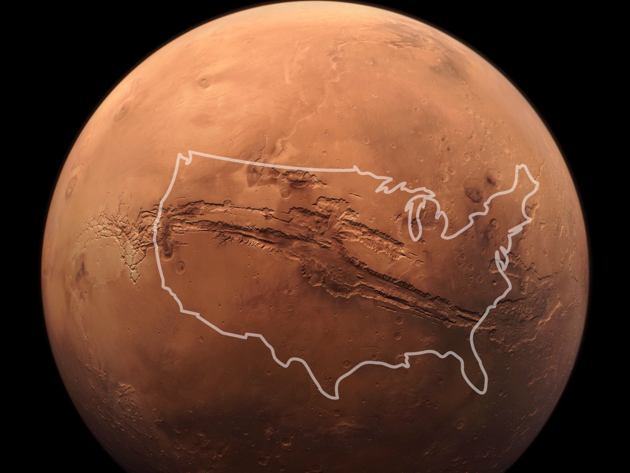 Valles Marineris: Largest Canyon In The Solar System
