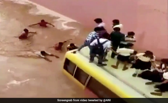 Watch: Dramatic Rescue Of Schoolchildren From Submerged Bus In ...